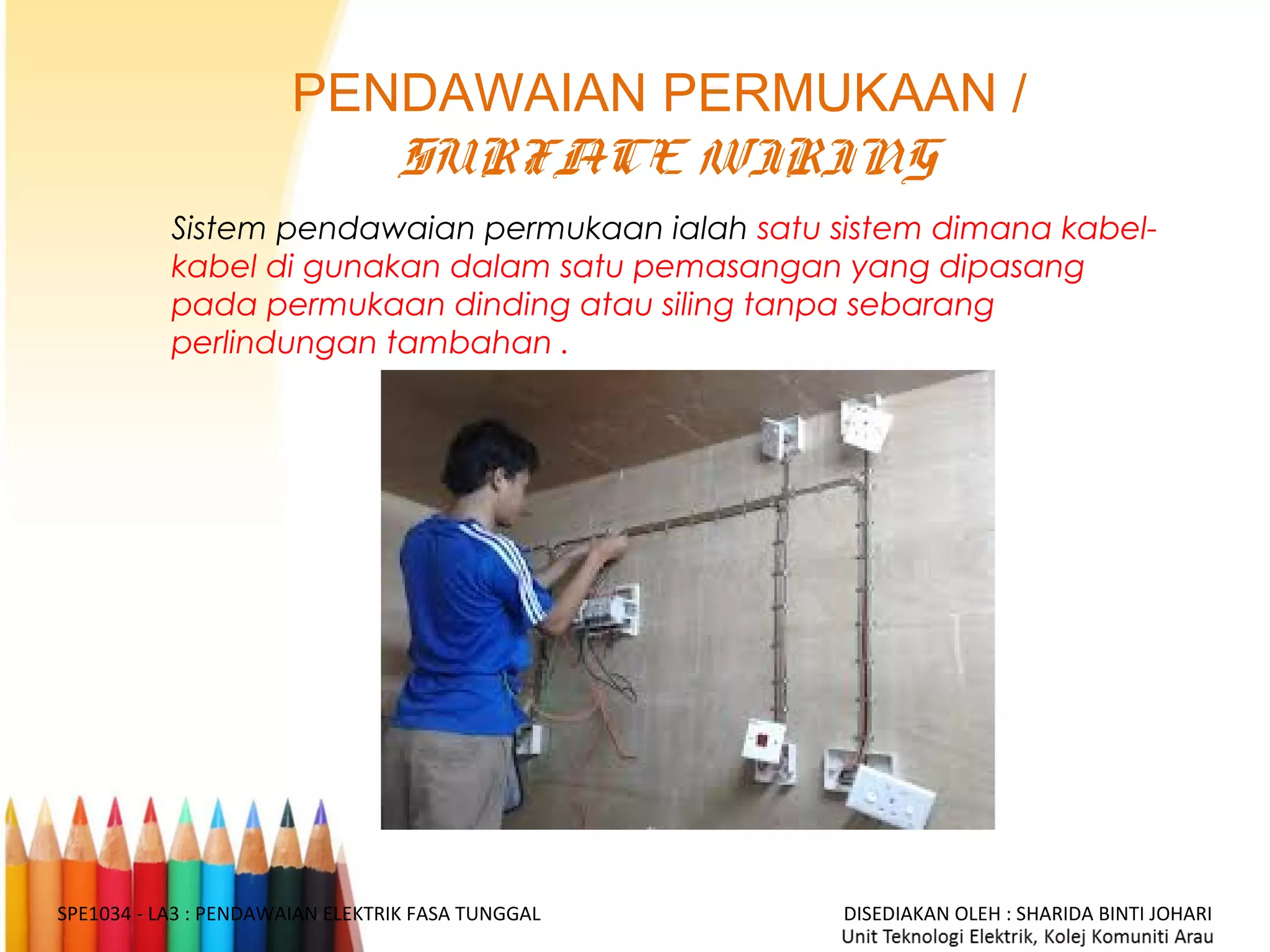 kabel dan sistem pendawaian elektrik | PPS