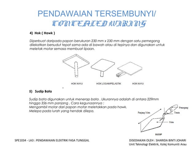 kabel dan sistem pendawaian elektrik | PPS