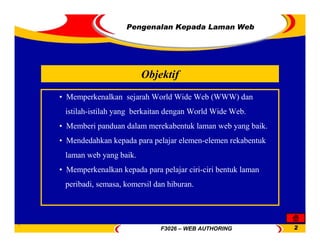 Pengenalan kepada Laman Web | PPT