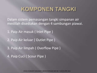 PEMASANGAN TANGKI AIR | PPTX