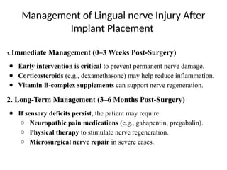Lingual nerve and Its prosthodontic considerations | PPTX