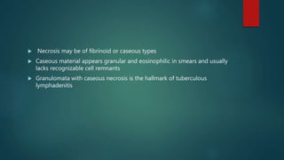 approach to lymph node cytology part 1 | PPTX