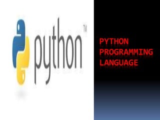 Python Programming Language | PPT