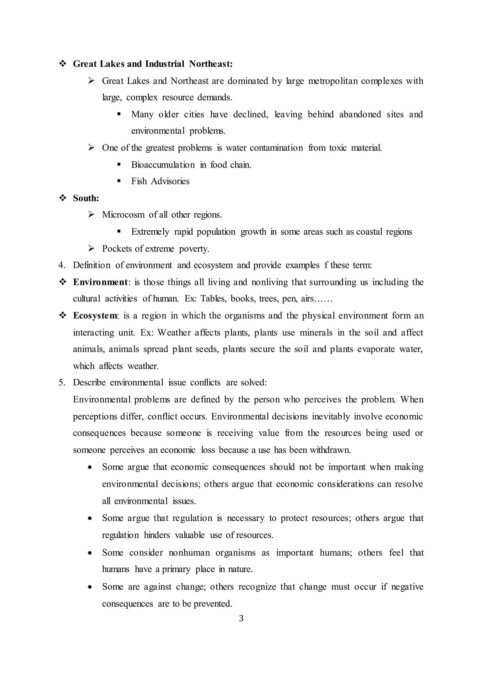 Environmental Science Answer | DOCX