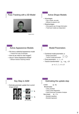 Statistical models of shape and appearance | PDF