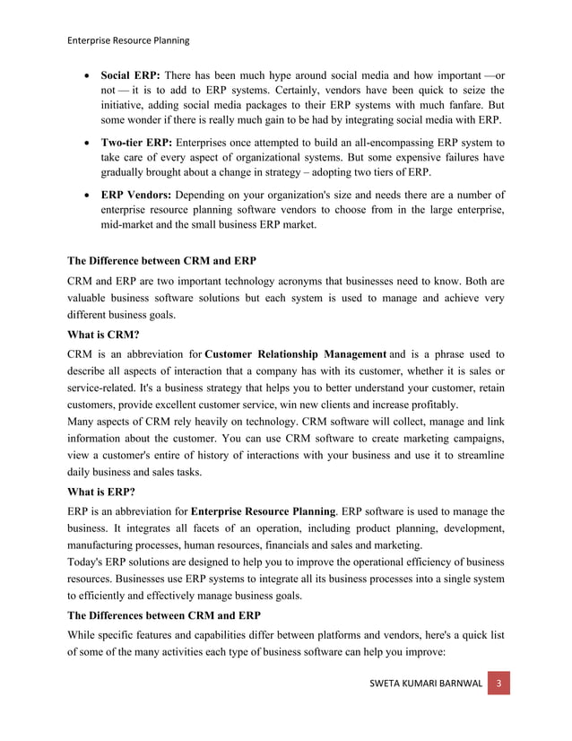 Introduction to enterprise resource planning (erp) | PDF | Cloud ...