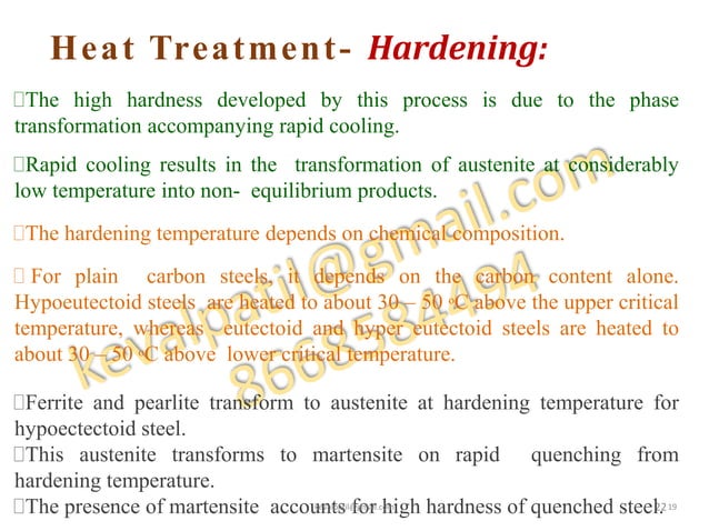 Heat treatment Process | PPT | Chemistry | Science