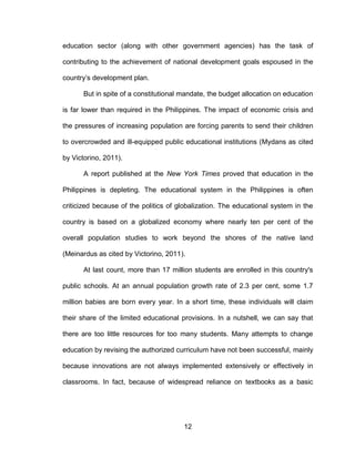 FACTORS AFFECTING PERFORMANCE IN SCIENCE OF FOURTH YEAR STUDENTS IN THE ...