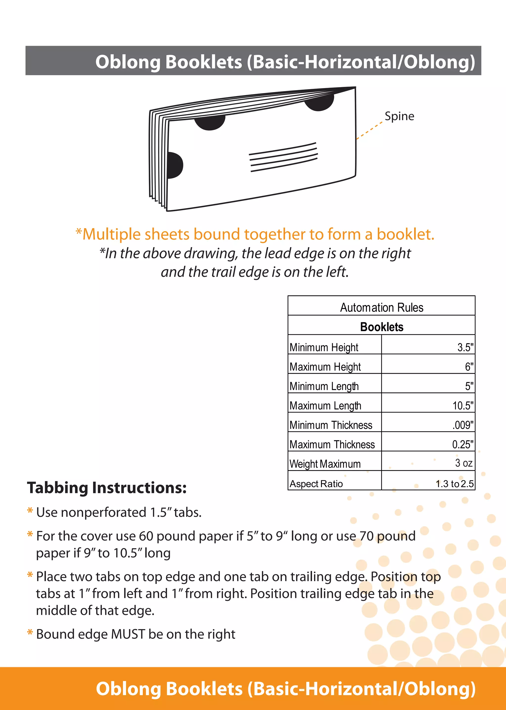 Tabbing Guidelines for Direct Mail Pieces | PDF