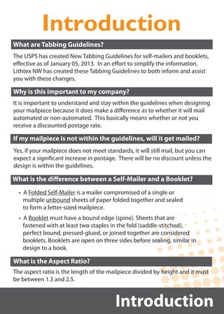 Tabbing Guidelines for Direct Mail Pieces | PDF