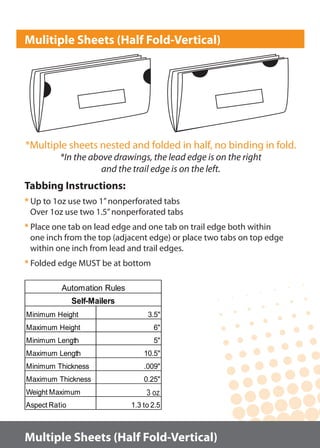 Tabbing Guidelines for Direct Mail Pieces | PDF