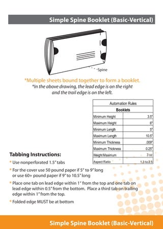 Tabbing Guidelines for Direct Mail Pieces | PDF
