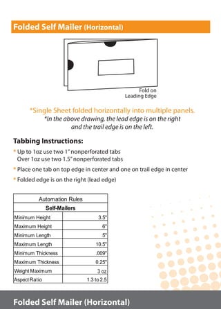 Tabbing Guidelines for Direct Mail Pieces | PDF