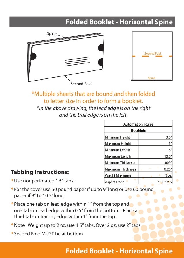 Tabbing Guidelines for Direct Mail Pieces