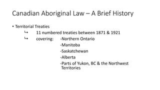 Commercial Law (Canadian Law)Aboriginal Law | PPT
