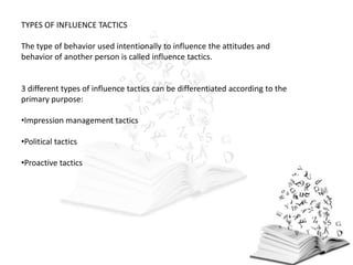 Power and Influence Tactics | PPTX