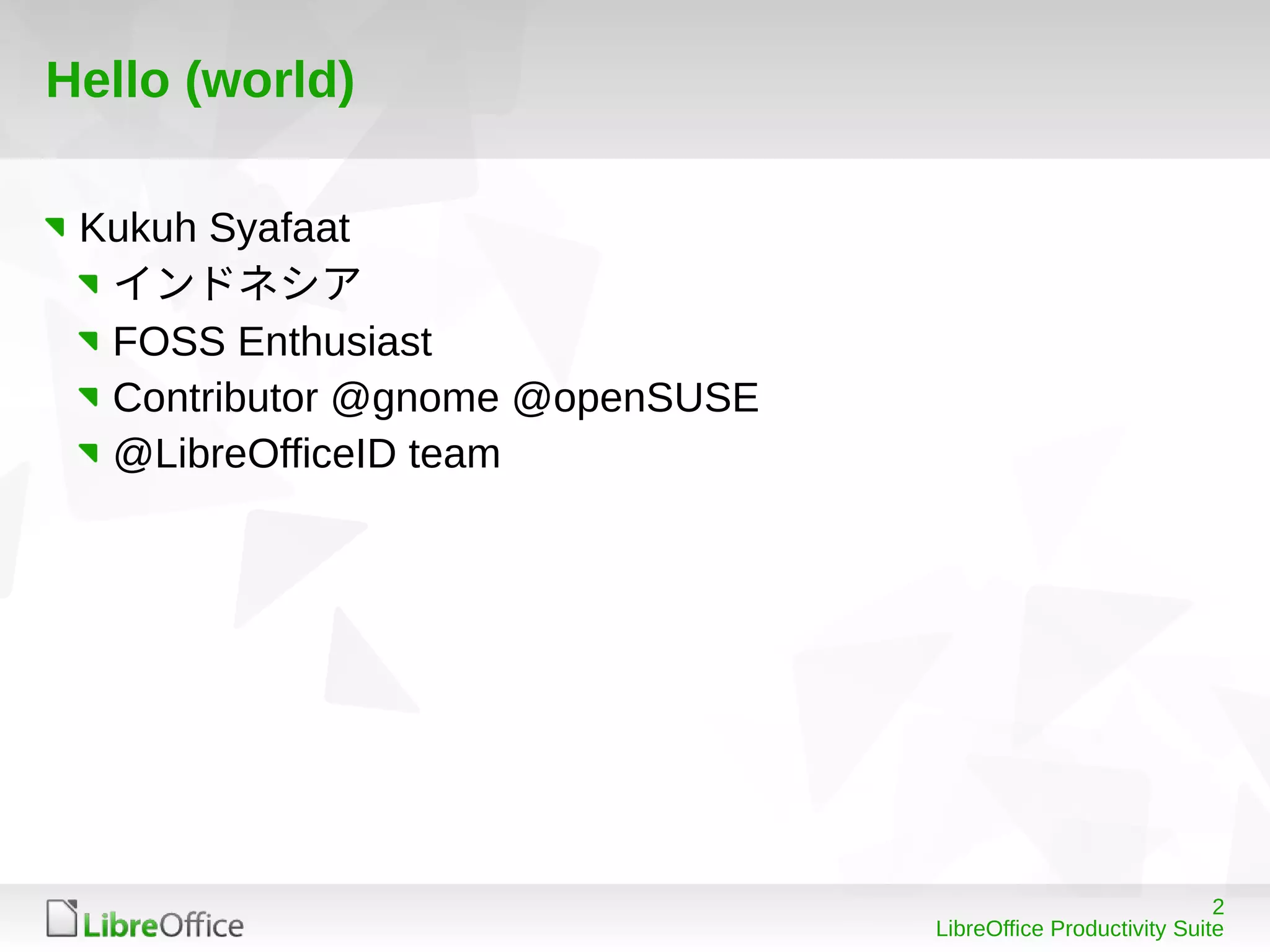LibreOffice Flatpak, Snap and AppImage | PDF