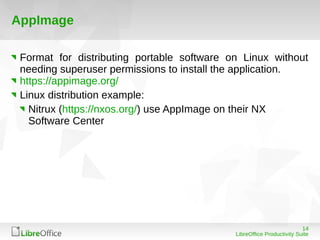 LibreOffice Flatpak, Snap and AppImage | PDF
