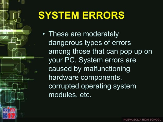 Lo1.2 types of computer system error | PPTX