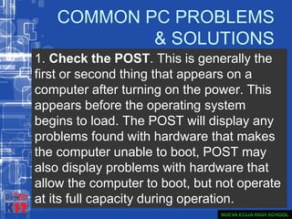 Lo1.3 diagnosing computer systems | PPTX