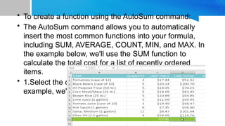 Operate spreadsheet application database administration .pptx