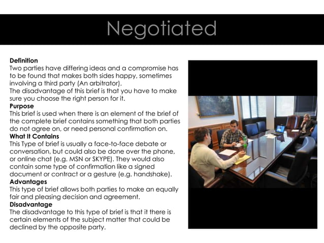 Different Types Of Brief | PPT