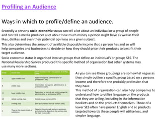 Lo1 defining an audience | PPT