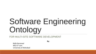 Software Engineering Ontology | PPT | Databases | Computer Software and ...