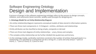 Software Engineering Ontology | PPT | Databases | Computer Software and Applications