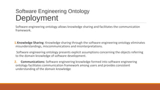 Software Engineering Ontology | PPT | Databases | Computer Software and ...