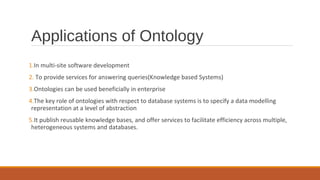 Software Engineering Ontology | PPT | Databases | Computer Software and Applications