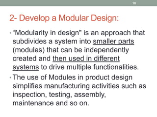 Lo # 1 manufacturing process selection design part 1 | PPTX