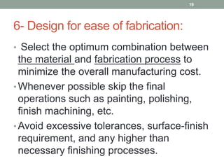 Lo # 1 manufacturing process selection design part 1 | PPTX