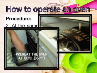 How to light or operate an oven | PPTX