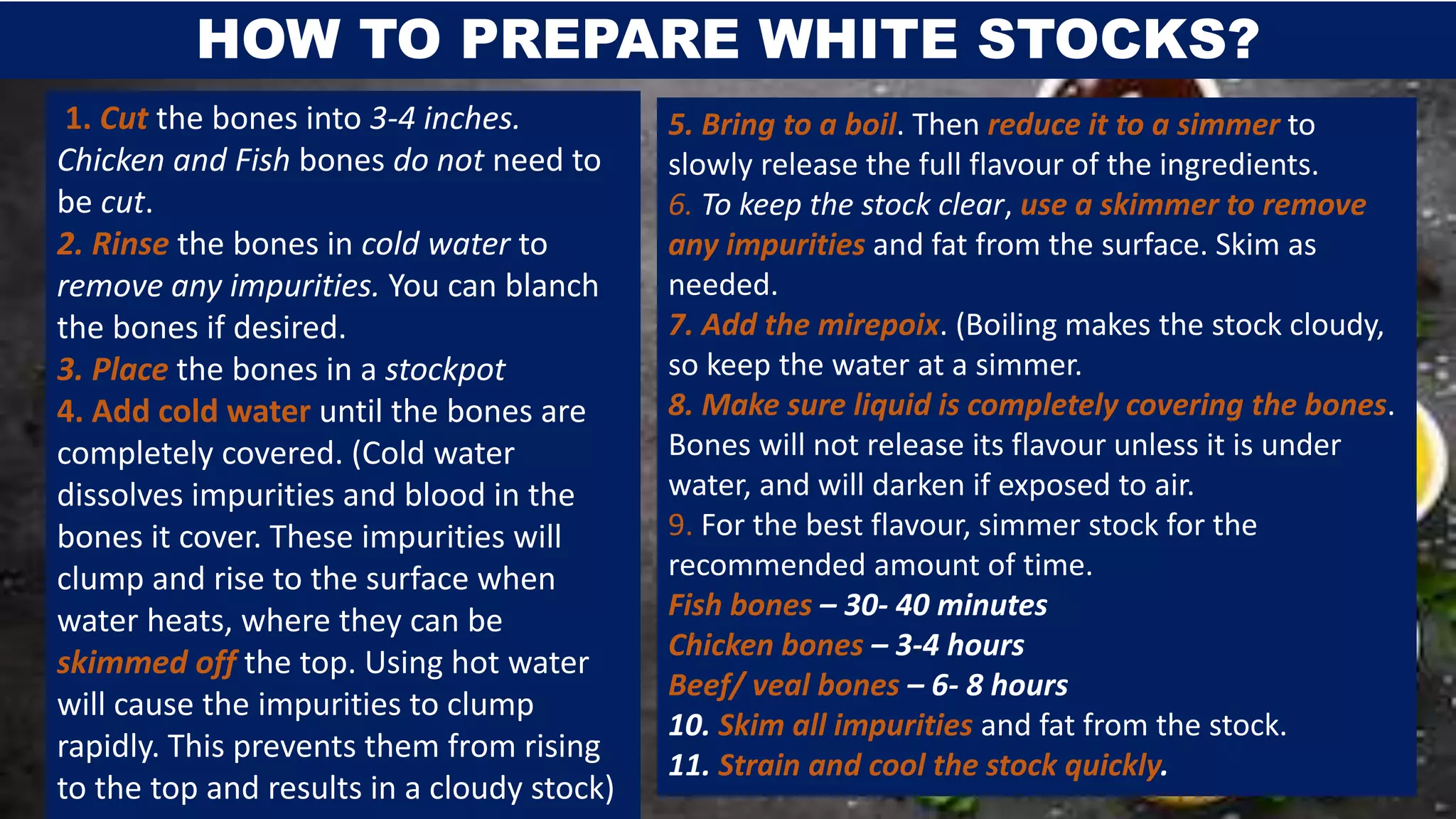 Lo 1 prepare stocks | PPTX