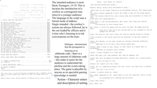 Media LO1 - Script analysis - PowerPoint | PPT