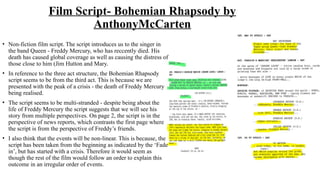 Media LO1 - Script analysis - PowerPoint | PPT