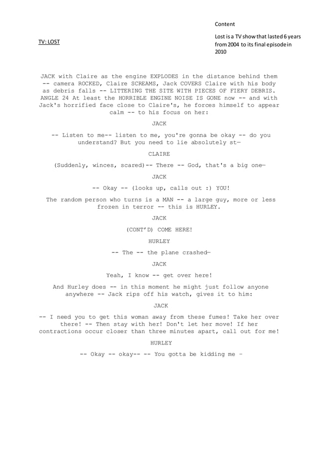 Lo1 script anaylsys | PDF