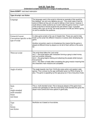LO1 WORKSHEET.docx | Screenwriting | Content Production