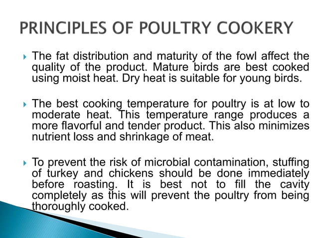 Cookery 10 - Prepare Poultry and Game Dishes | PPTX | Cooking | Food ...