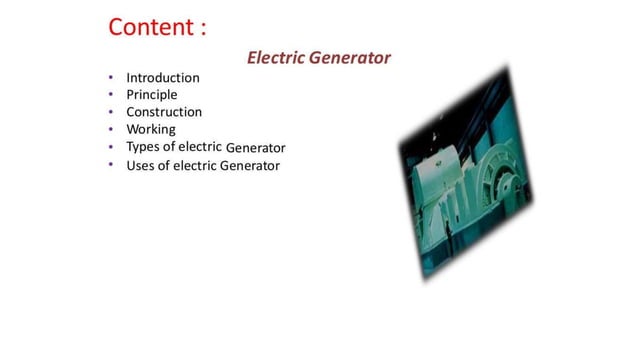 LO2.1; Electrical Generator.pptx