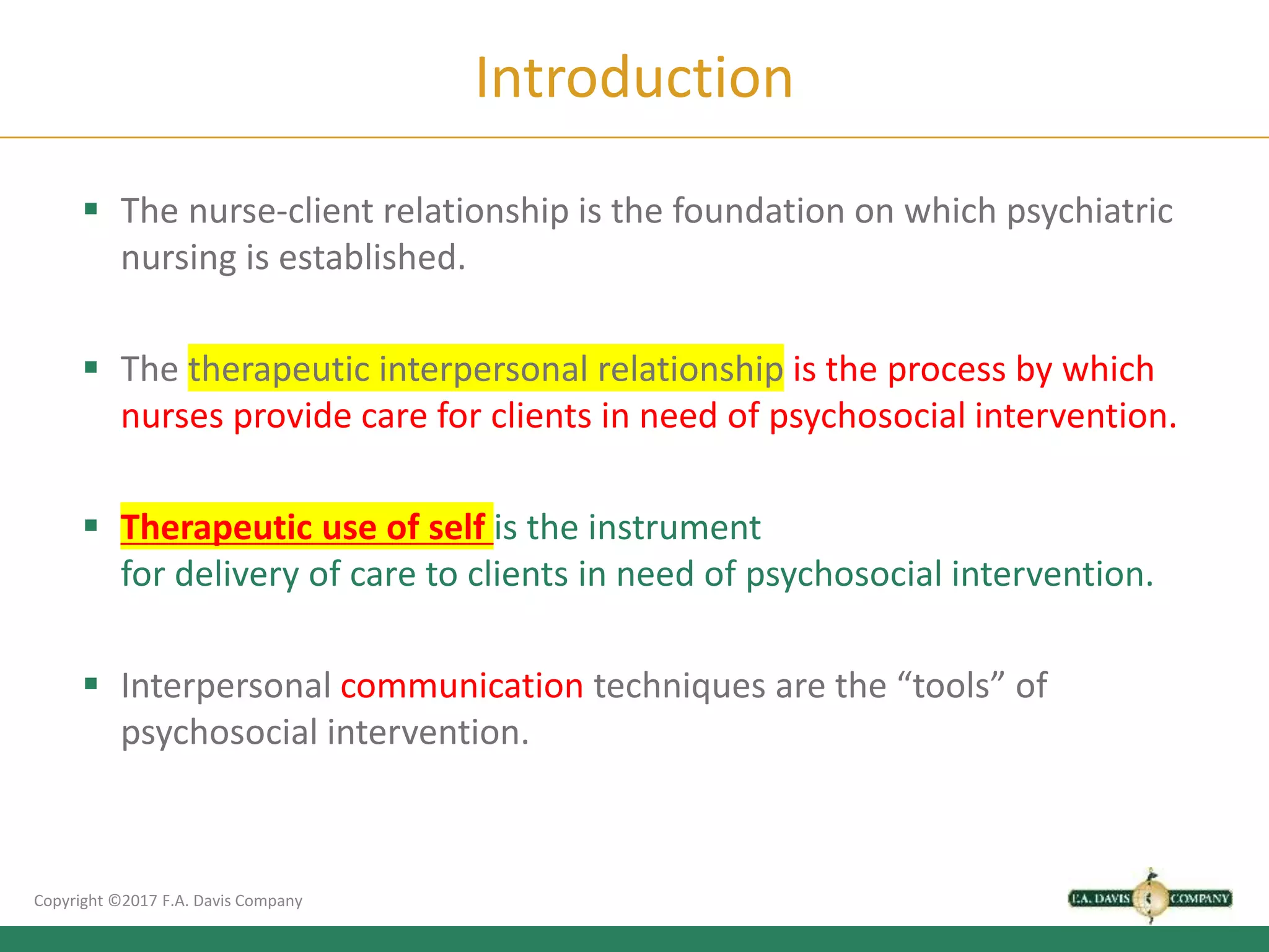 LO2 1+ 2_ Recognize effective techniques of therapeutic communication ...