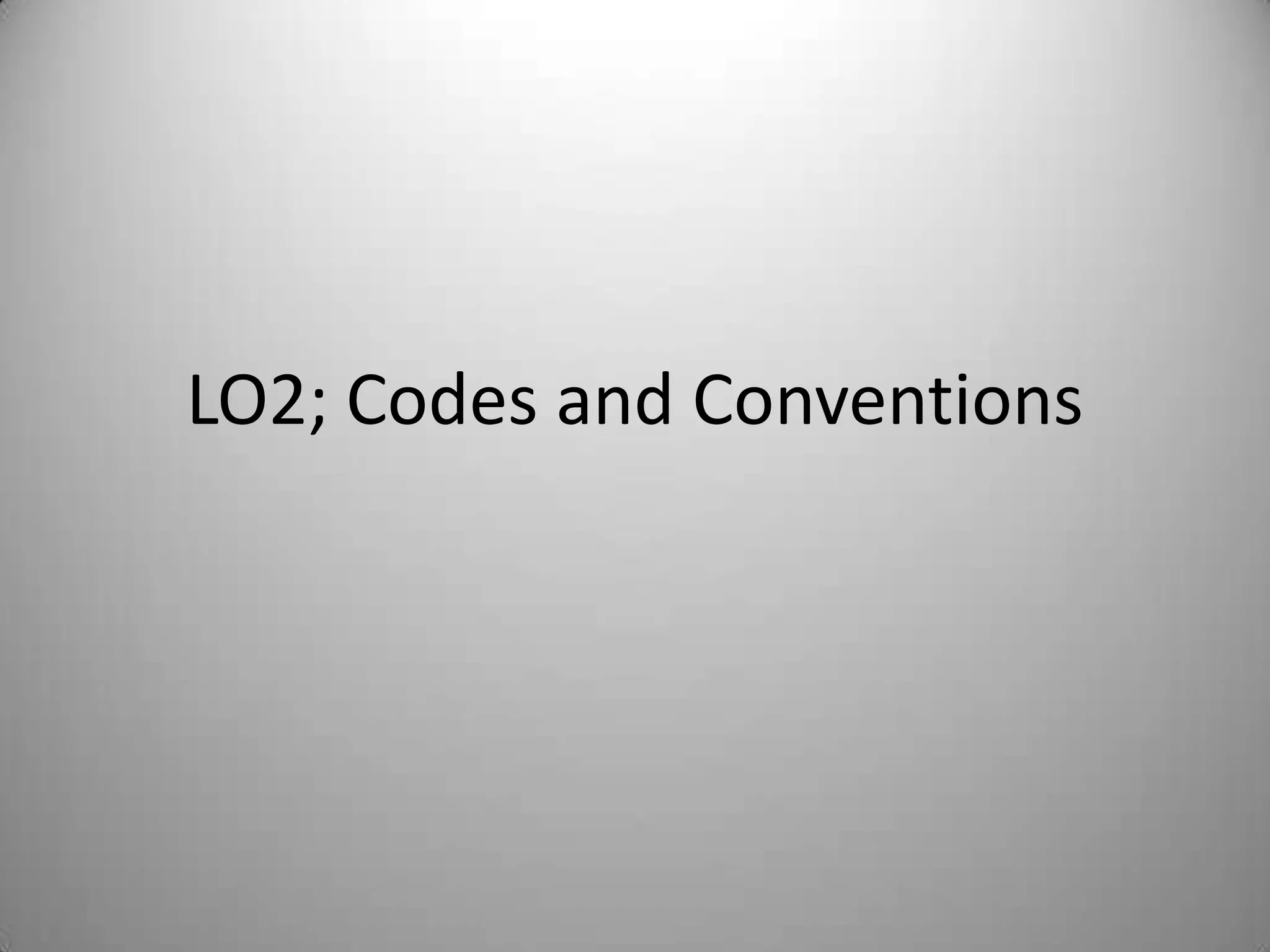 codes and conventions | PPTX