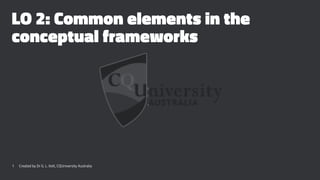 LO5.2: Common elements in the conceptual frameworks | PDF
