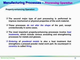 Lo #2 manufacturing process primary secondary part 1 | PPT