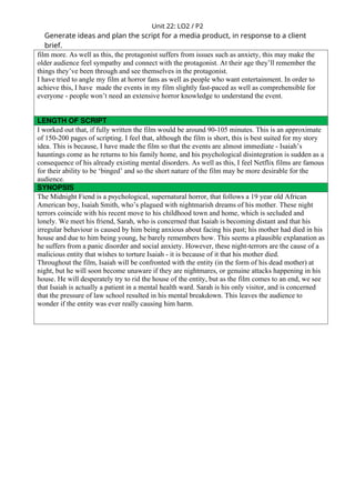 Unit 22 LO2 P2 The Midnight Fiend Proposal.docx
