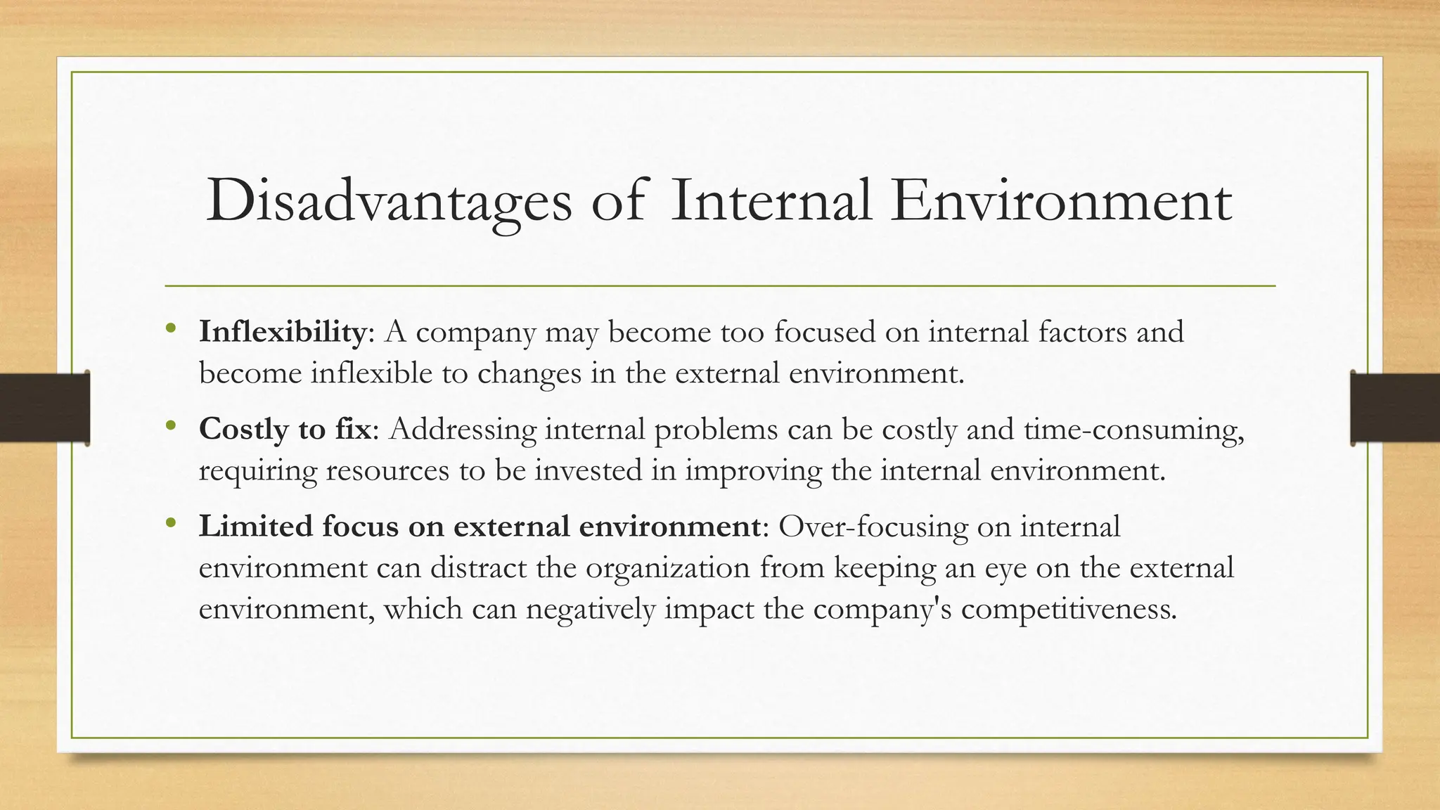 Power point presentation of internal and external environment | PPTX
