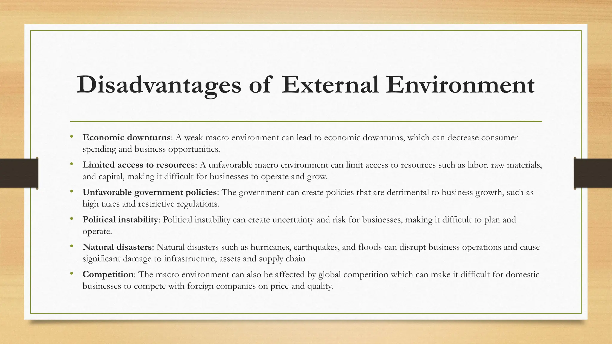 Power point presentation of internal and external environment | PPTX