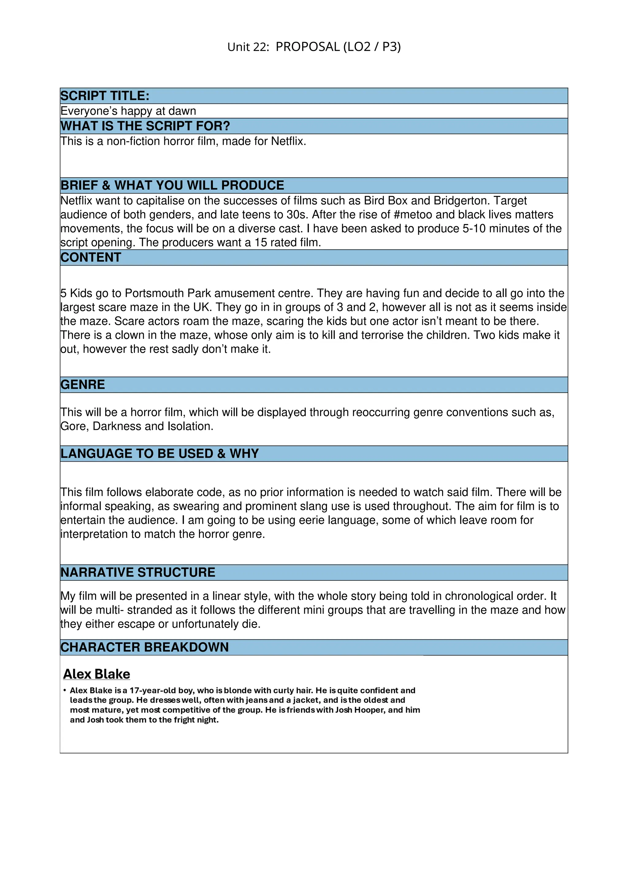 LO2 SCRIPT FOR MY MEDIA STUDIES COURSEWORK | PDF