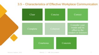 LO3 - Effective Workplace Communications.pptx